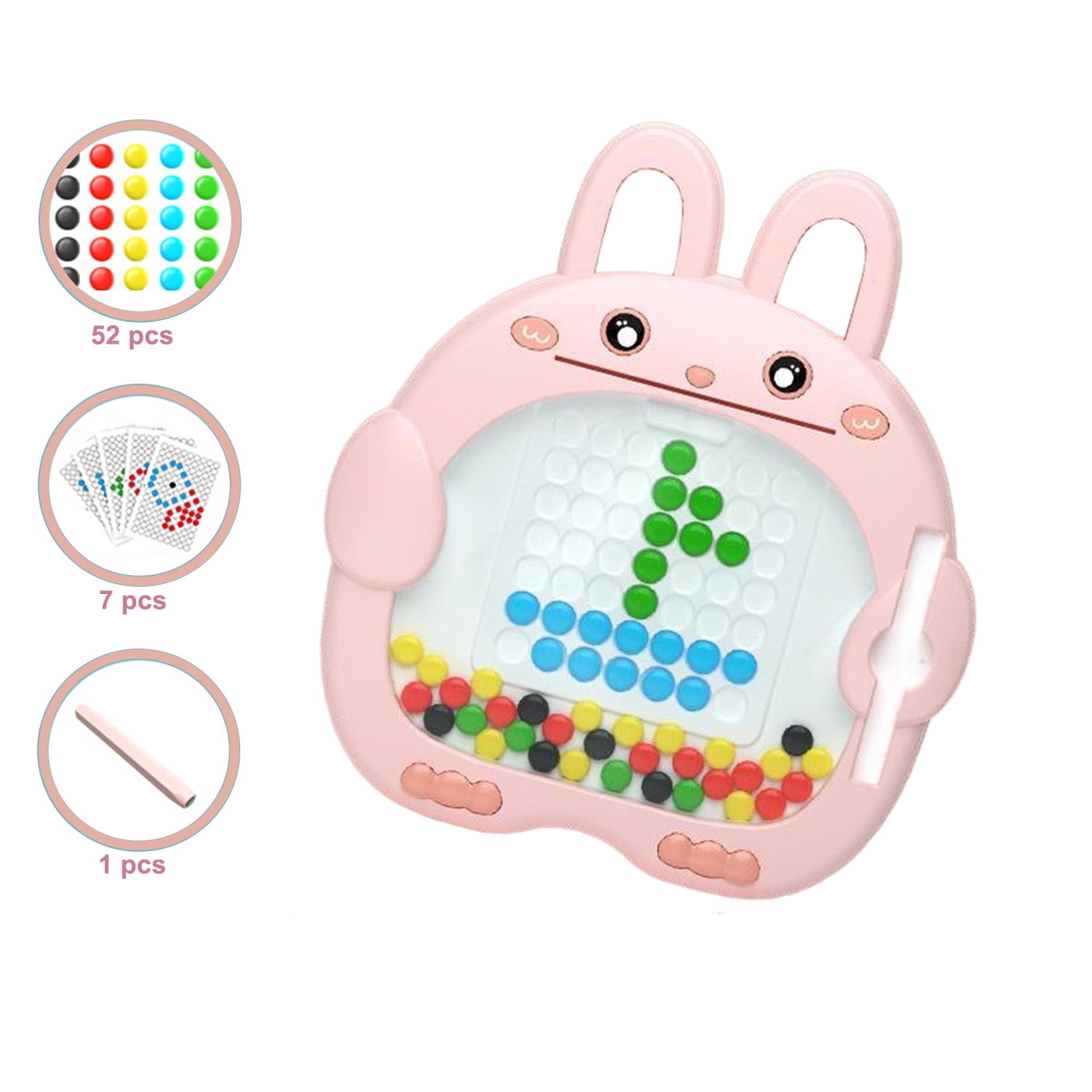 Magnetic Doodle Board for Kids, Drawing Board with Magnetic Pen & Beads ...