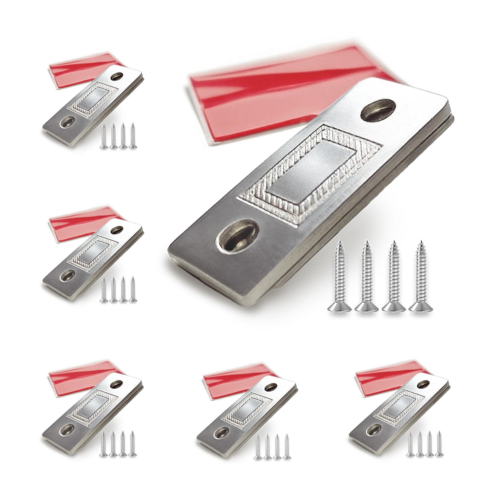 Magnetic Door Catch 6 Pack -Ultra Thin Magnets with Adhesive Backing ...
