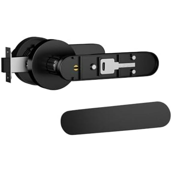Magnetic Door Handle Lever, Child Proof with Hidden Key, 3-in-1 Entry ...