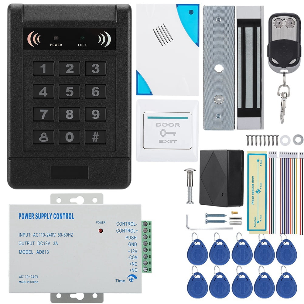 Magnetic Door Lock Access Control Machine, EM-ID Card Password Control ...