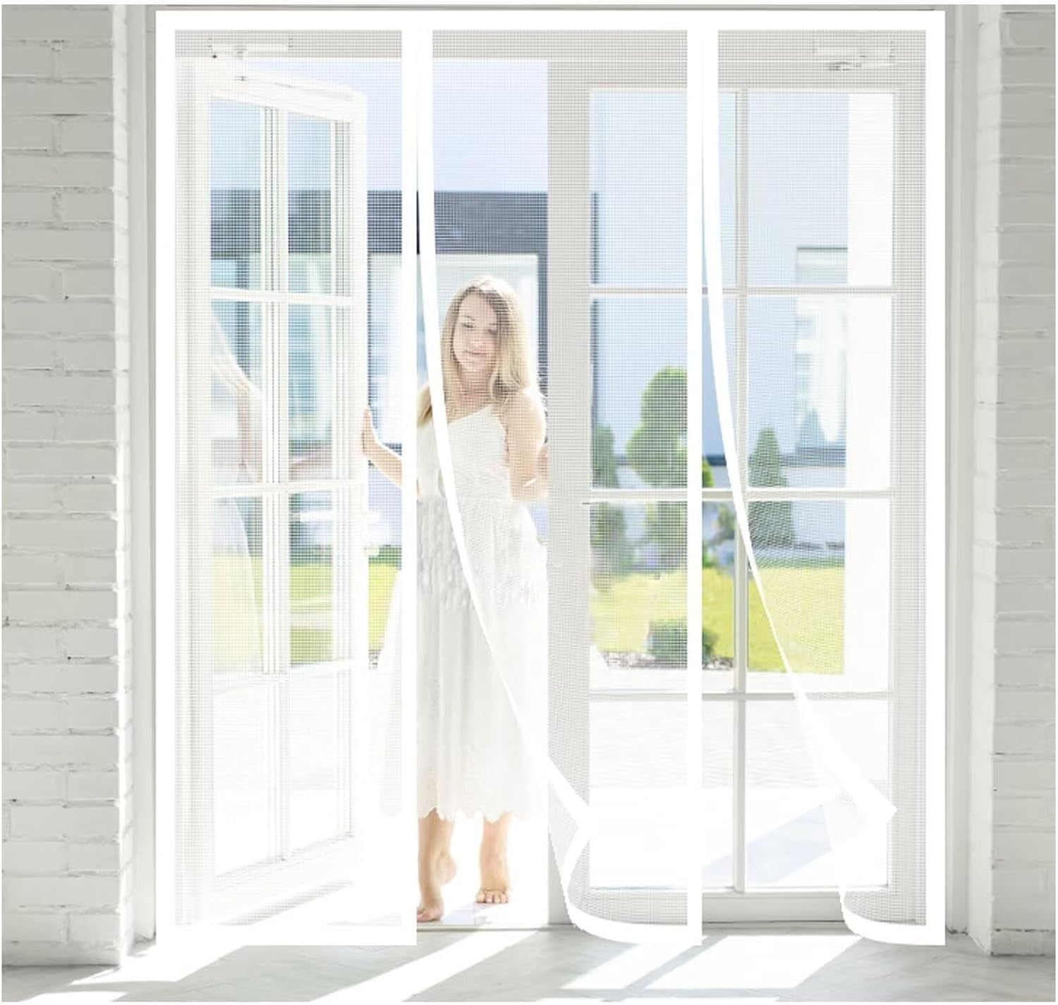 Magnetic Door Screen 125x205cm Magnetic Door Fly Mesh Magnetic Insect ...