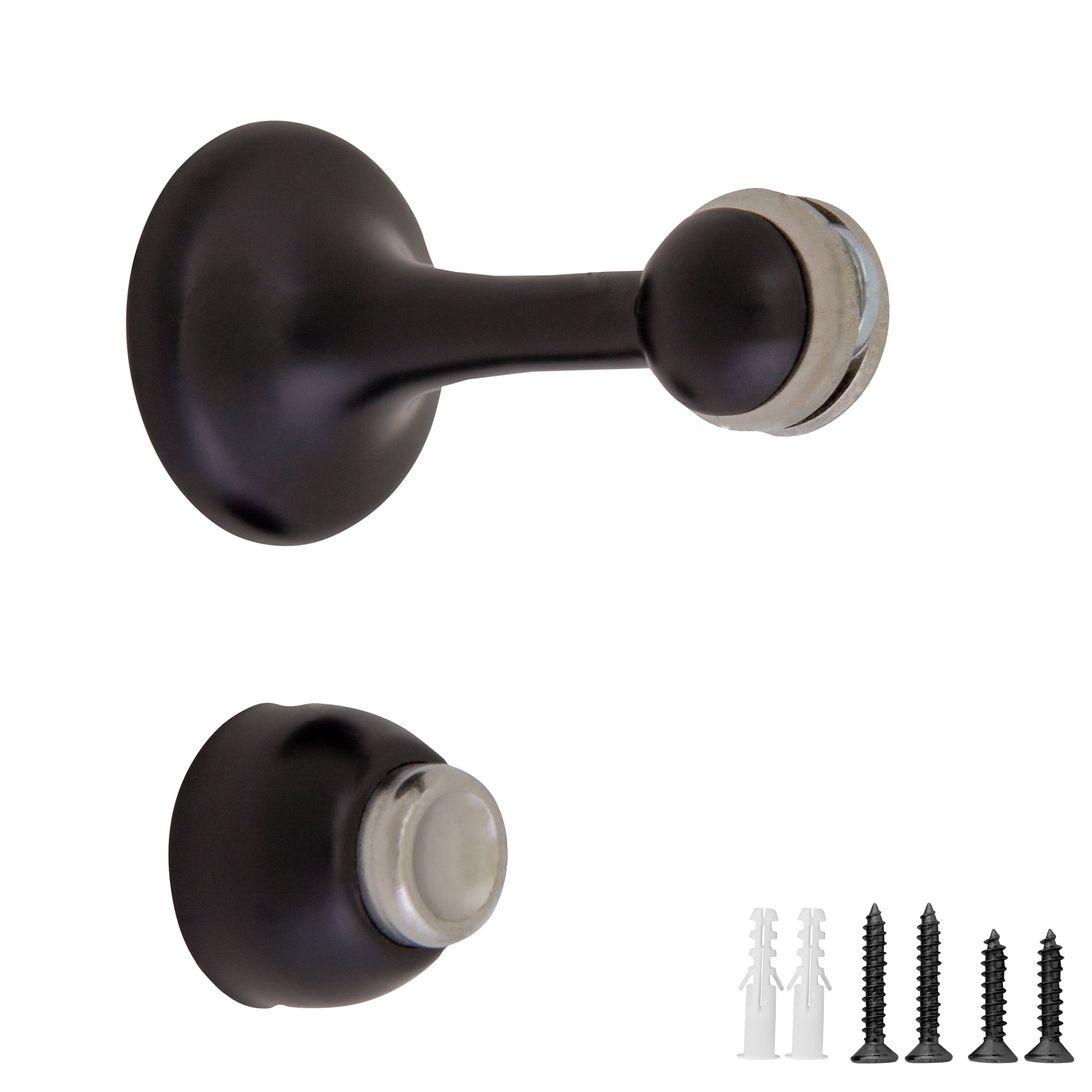 Design House 4-Pack Oil Rubbed Bronze Magnetic Door Stops for Interior ...