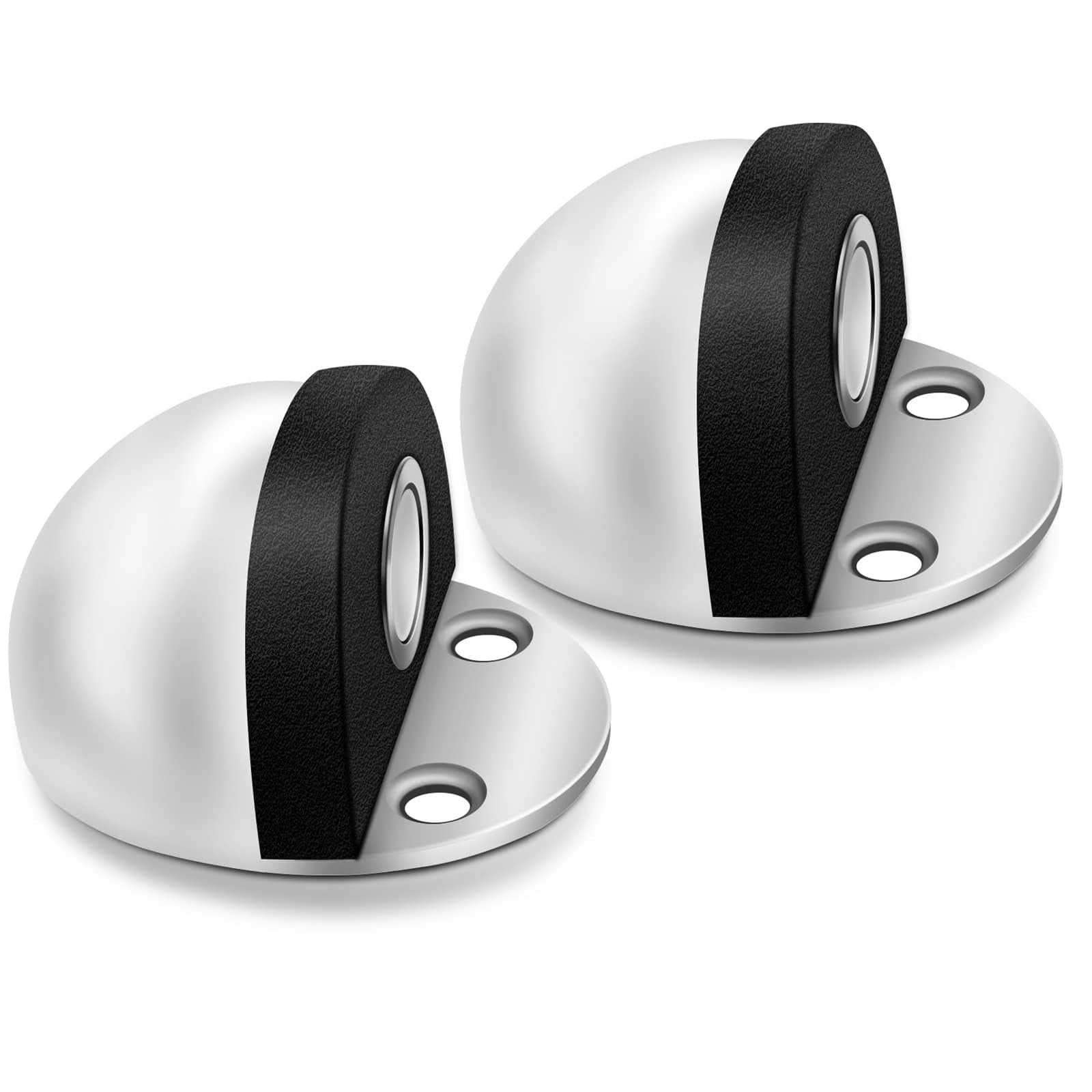 Magnetic Door Stop, White Door Stoppers Floor Mount Magnetic Door Catch ...