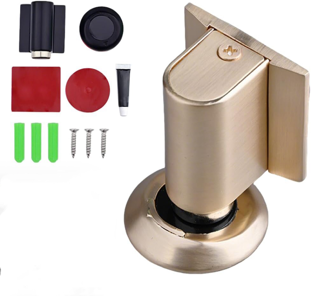 Magnetic Door Stopper, Door Jammer Door Stopper, No Drill Invisible ...