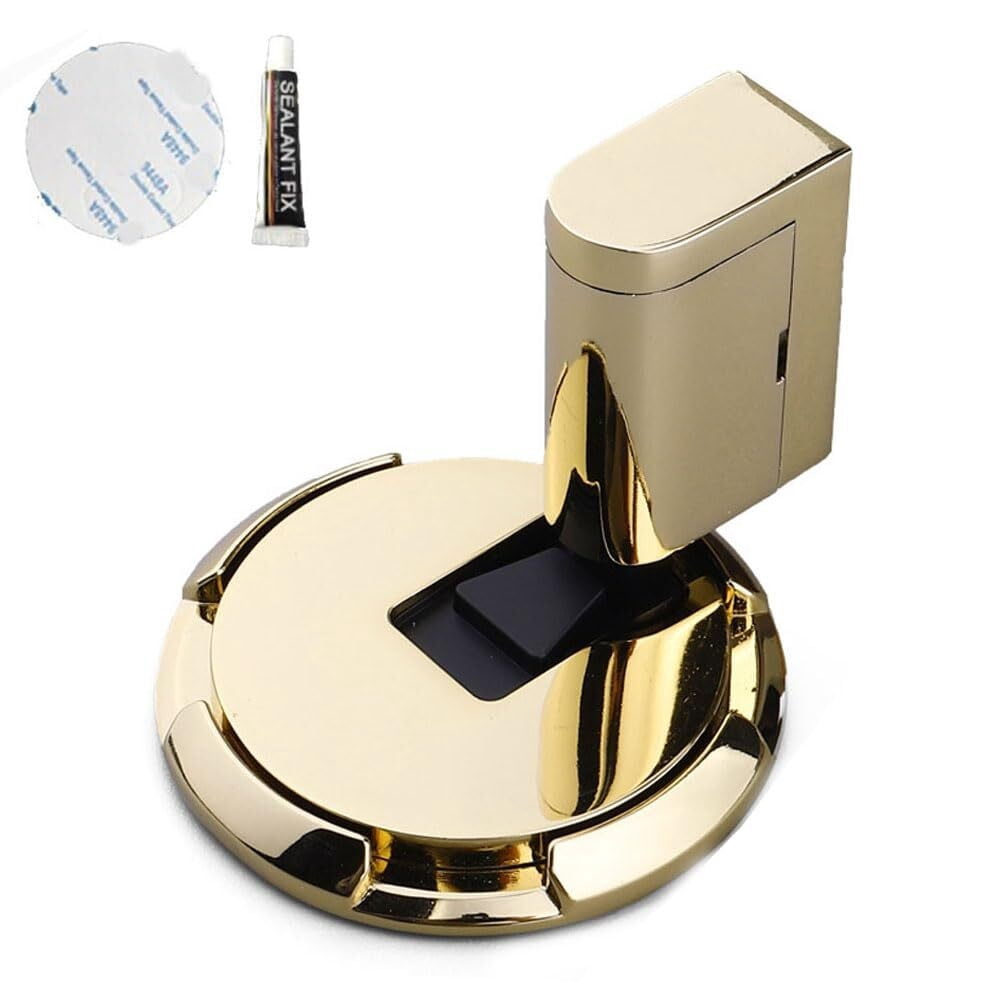 Magnetic Door Stoppers, Punch-Free Mechanical Silent Floor Door Stop ...