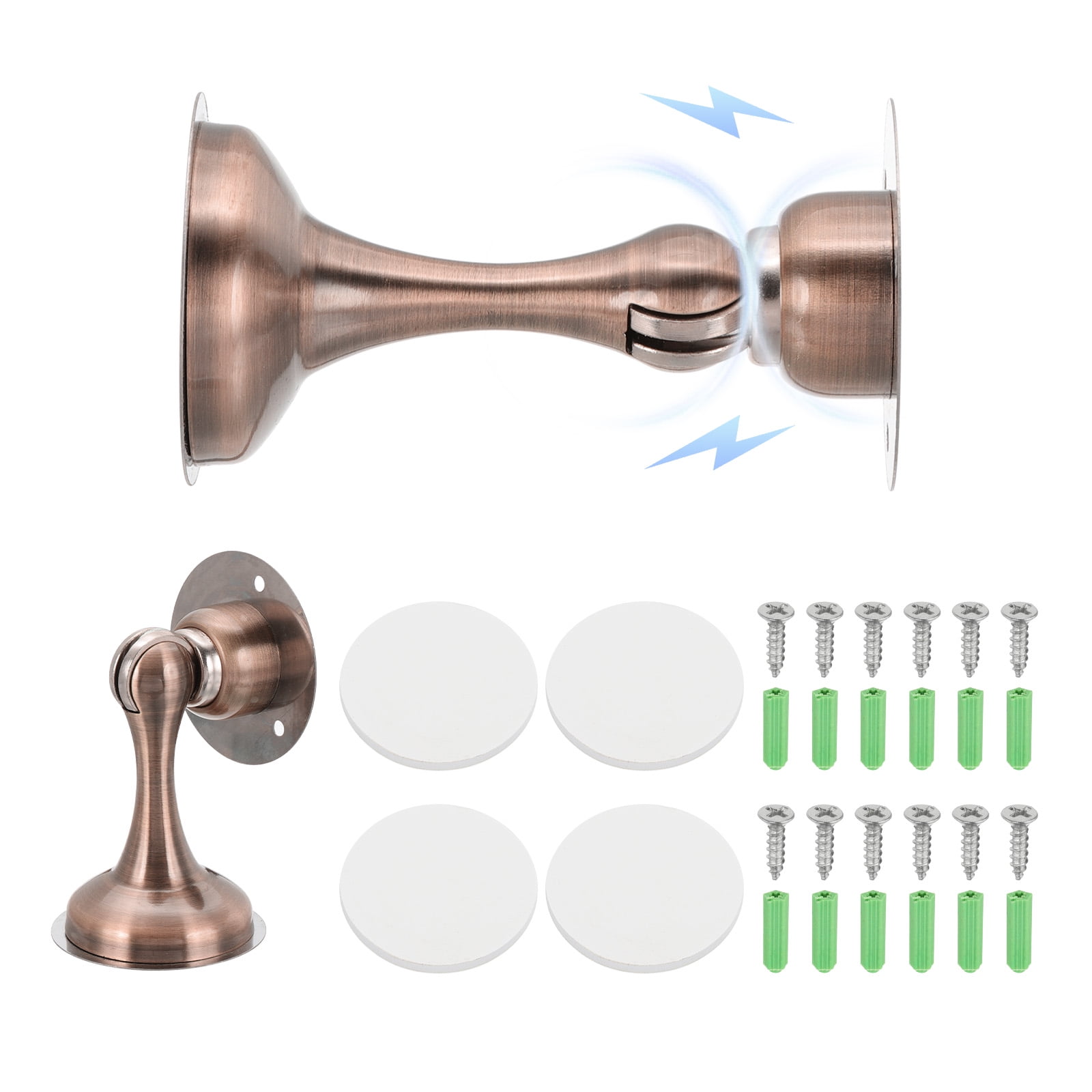 Magnetic Door Stoppers Stainless Steel Door Stops Wall Floor Mounted ...