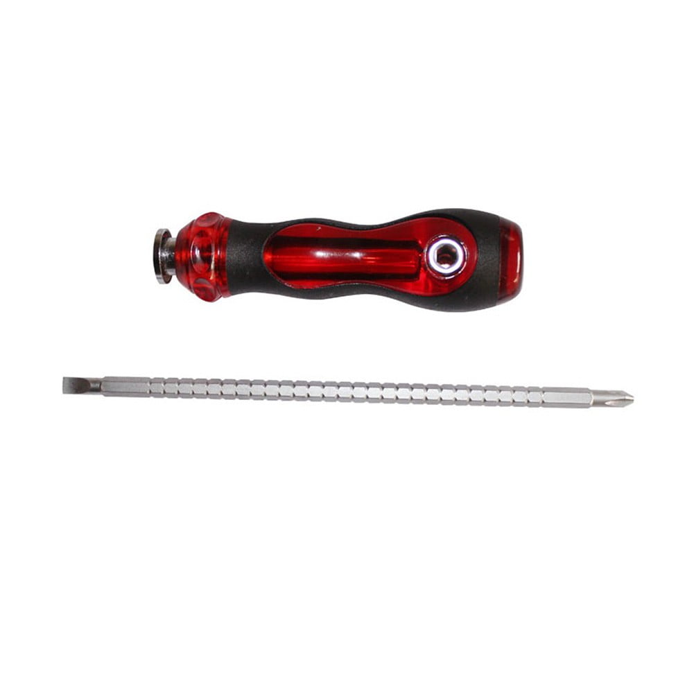Magnetic Double Head Slotted Cross Screwdriver Retractable Removable ...