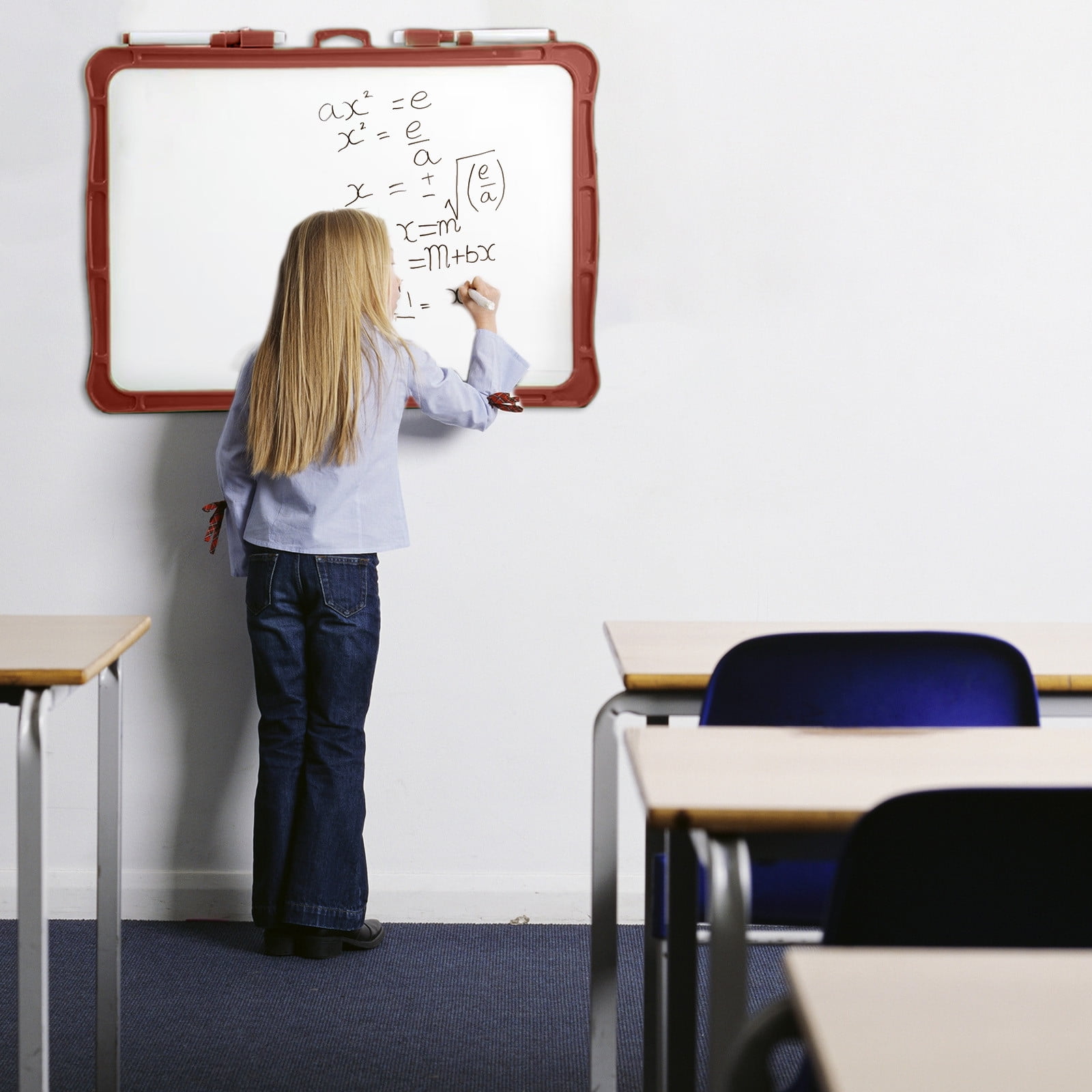 Magnetic Double Sided Whiteboard Graffiti Message Board, Metal Rolling ...