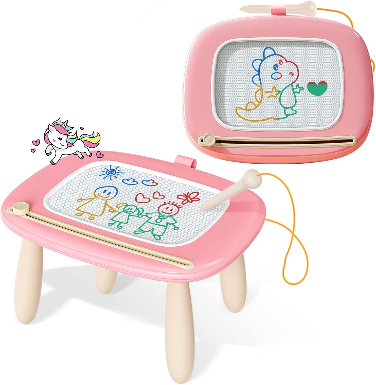 Magnetic Drawing Board for 1-2 Years Old Toddler Girl Toys, Doodle ...