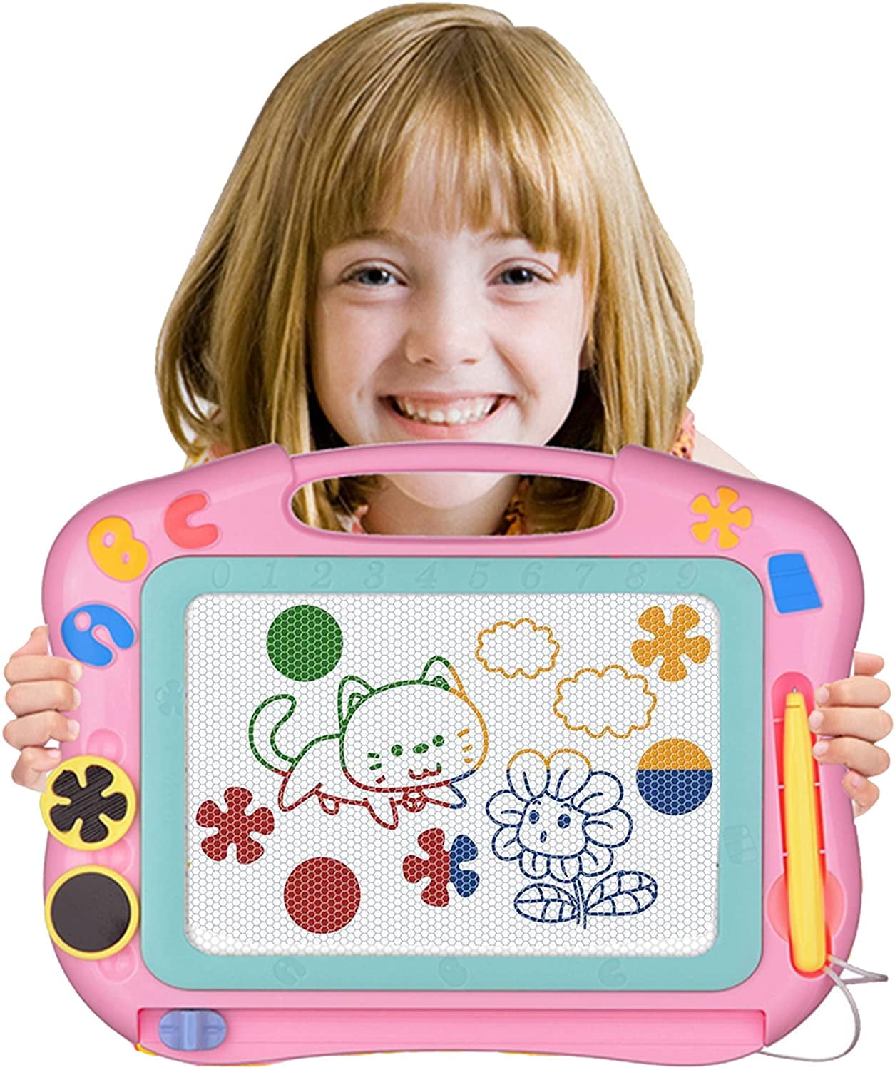 Magnetic Drawing Board Kids Doodle Board -Travel Size Toddler Toys ...