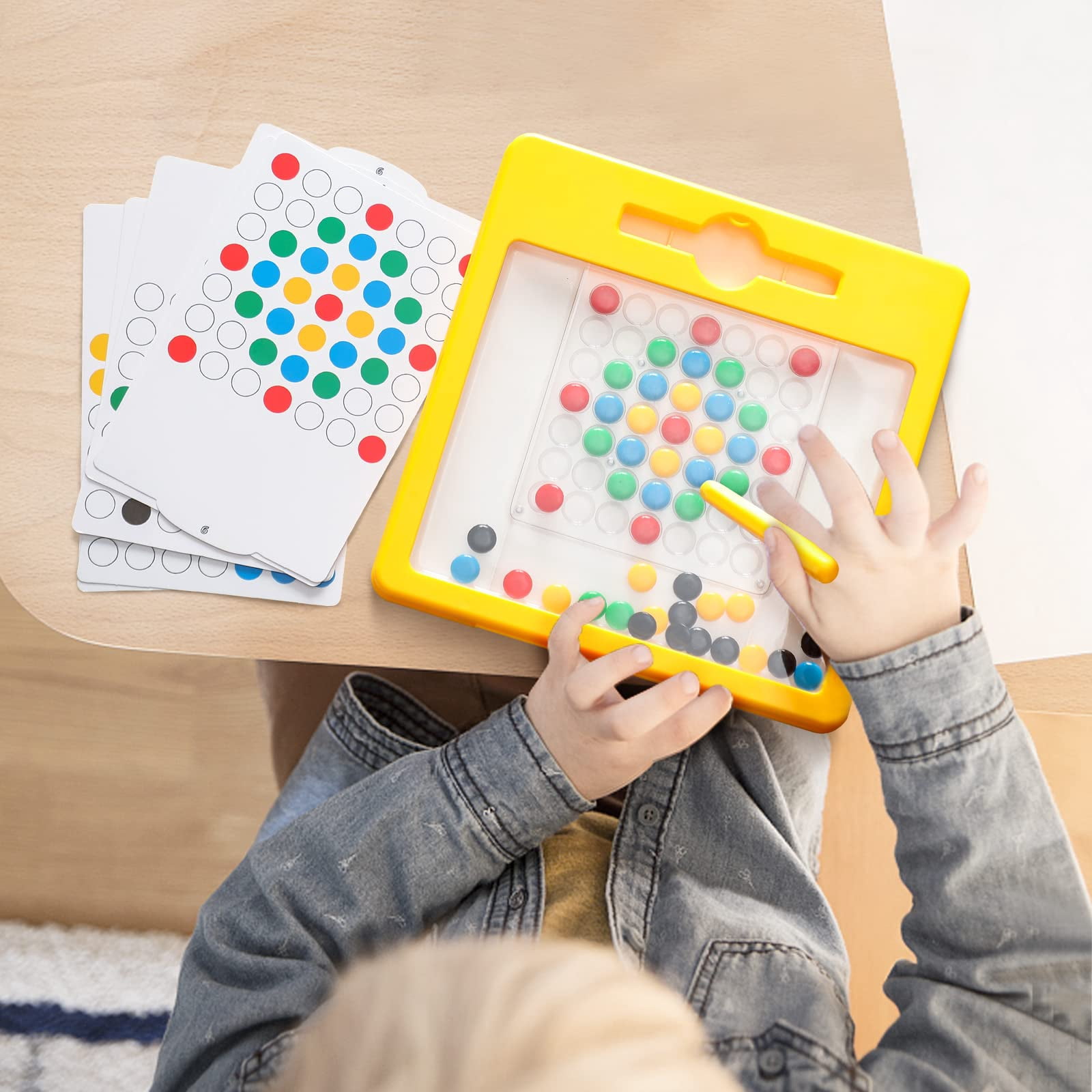 Magnetic Drawing Board for Kids, Magnet Doodle Board Magnetic Dots Art ...