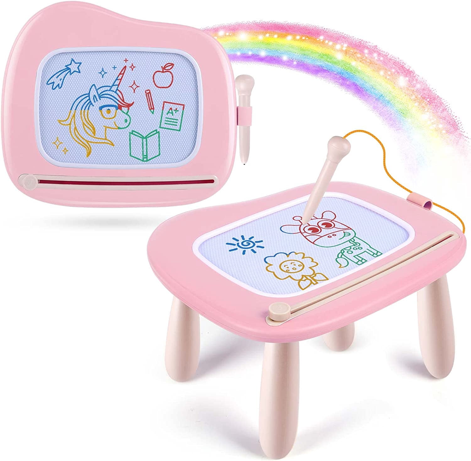 Magnetic Drawing Board for Kids, Toddler Toys for 1-2 Year Old Girl ...