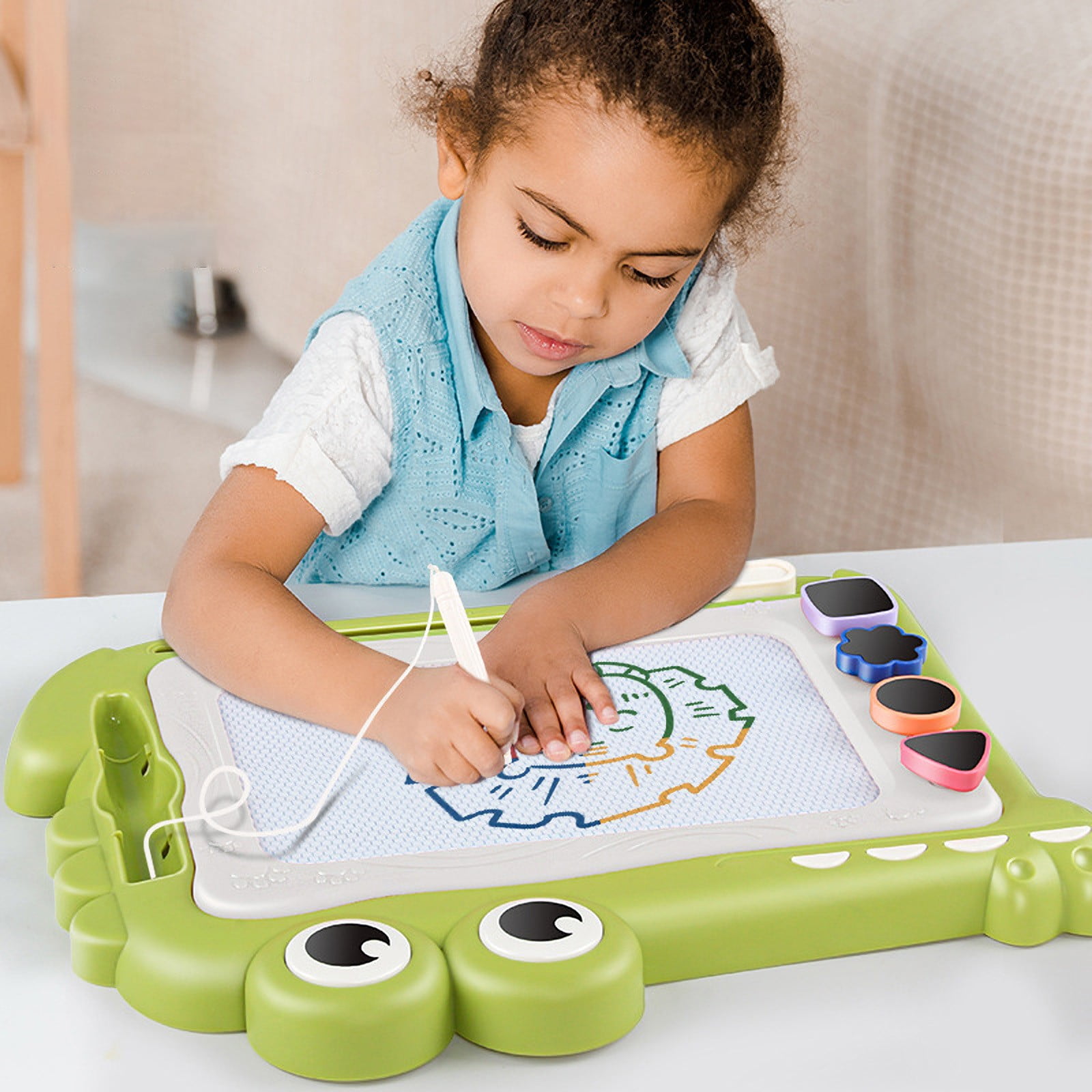Magnetic Drawing Board,Large Doodle Board Toddler Toys for Girls Boys 3 ...