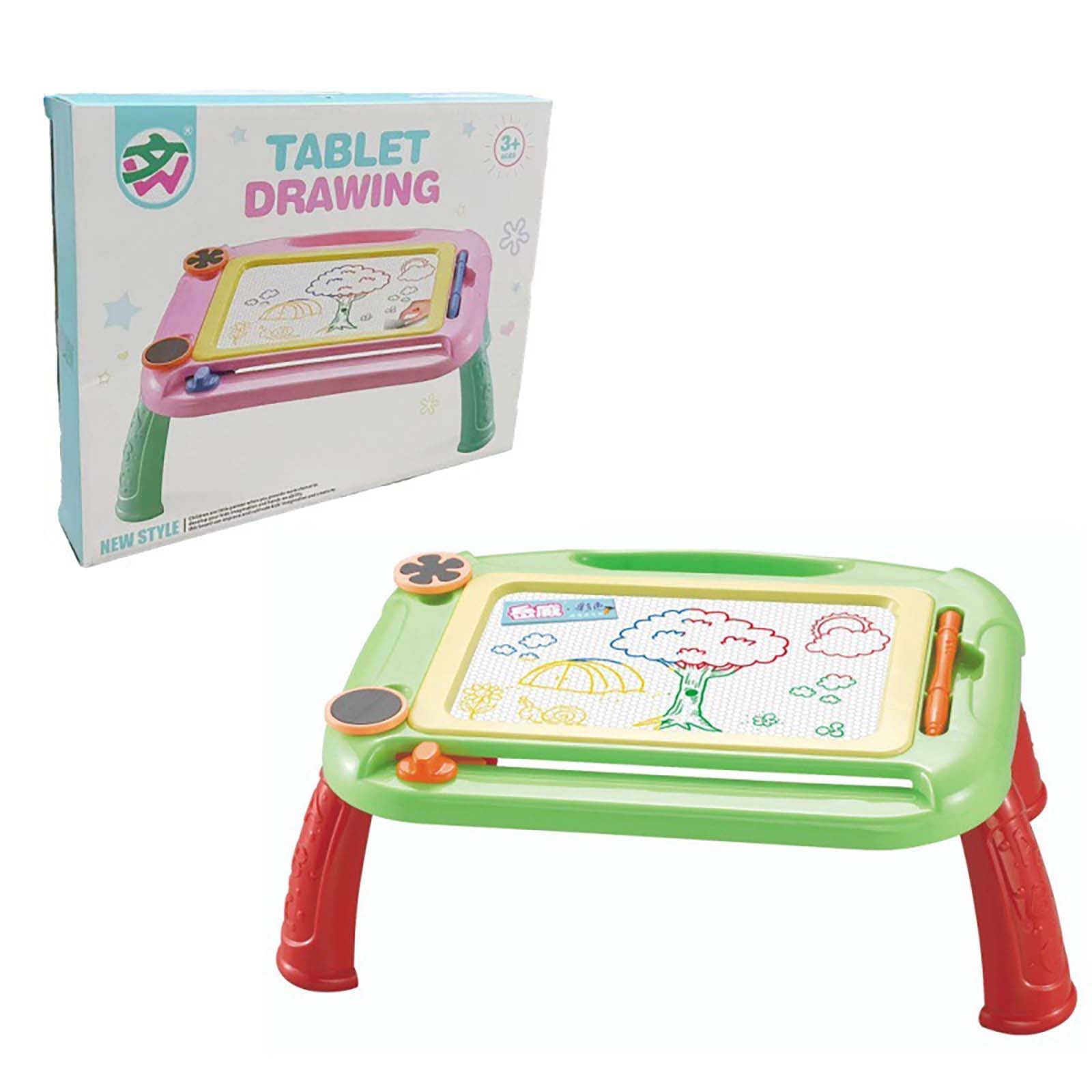 Magnetic Drawing Board, Reusable Writing Pad, Mess-Free Doodle Tablet ...