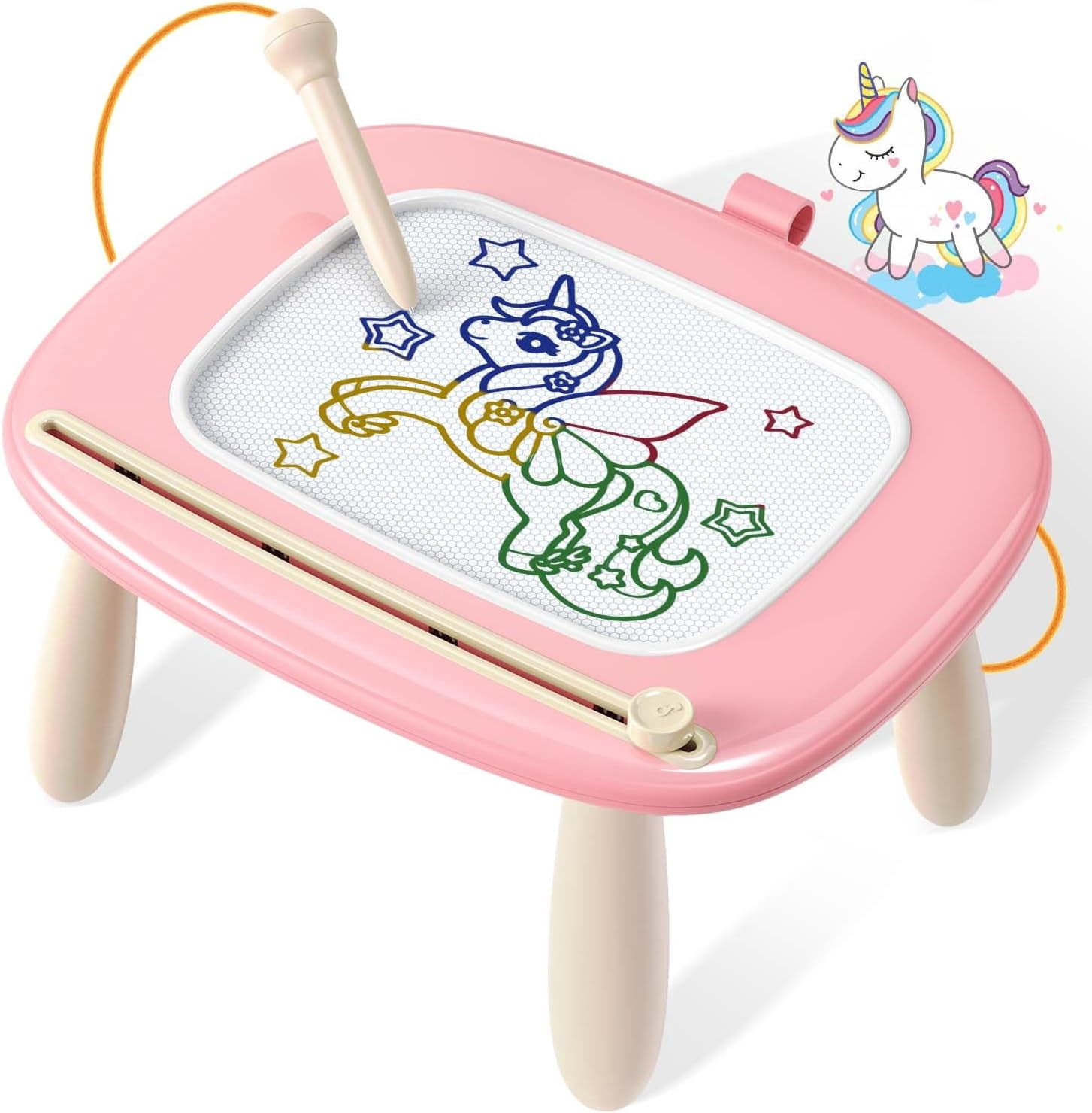Magnetic Drawing Board, Toddler Girl Toys for 1-2 Year Old, Doodle ...