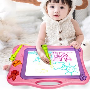 Chuckle & Roar Magnetic Rainbow Drawing Pad for Kids Ages 3-9 Creative ...