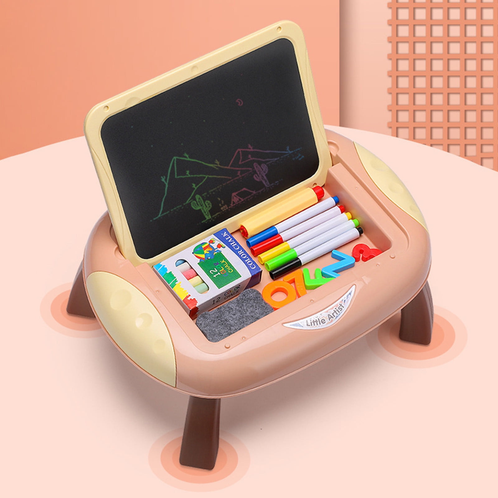 Magnetic Drawing Board for Toddlers 1-3, Double-Sided Erasable Doodle ...