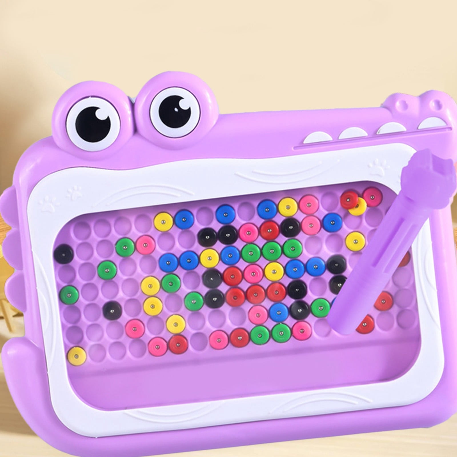 Magnetic Drawing Board for Kids, Dinosaur Themed Puzzle Toy with ...