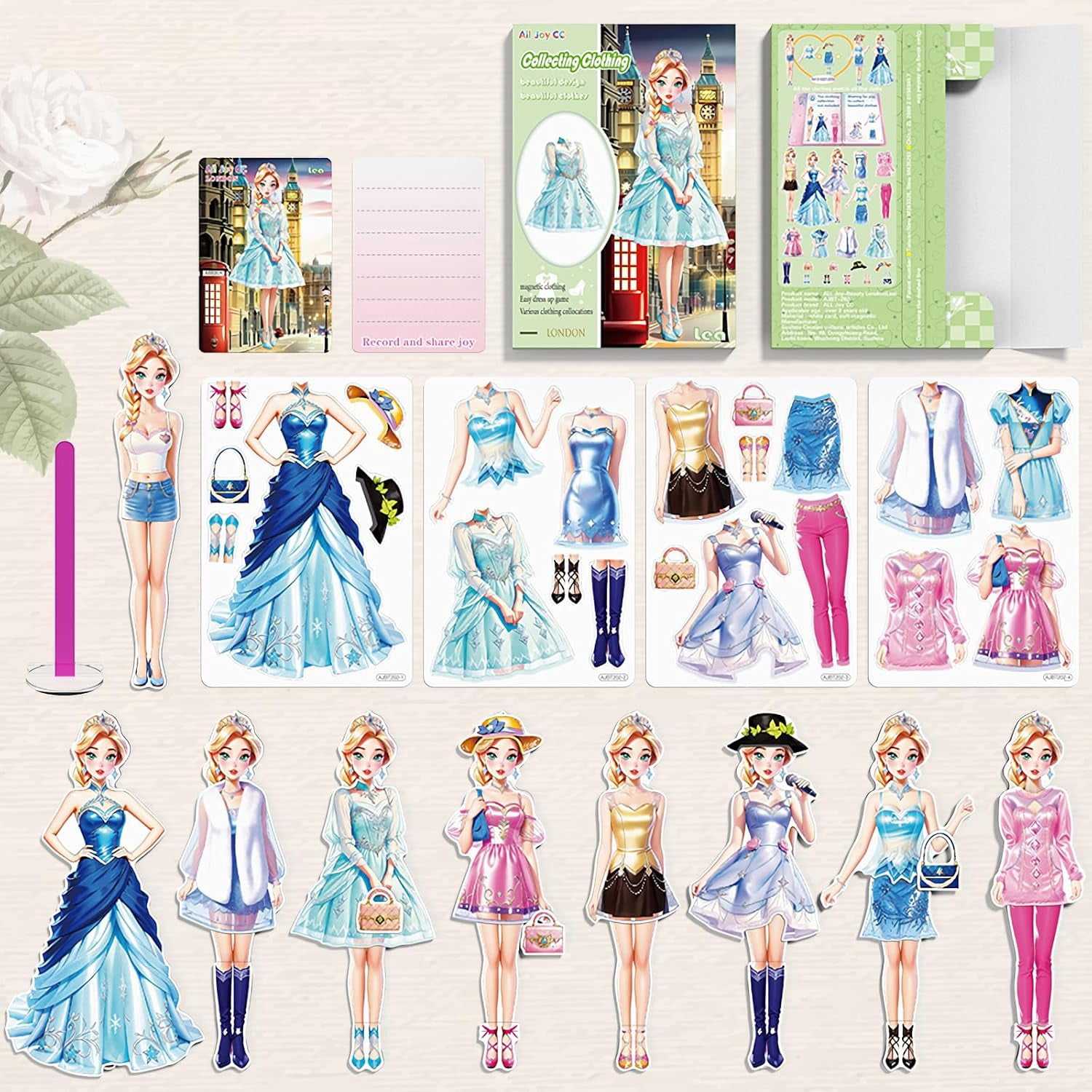 Magnetic Dress Up Dolls,Pretend Play Toddler Girl Toys,Educational ...