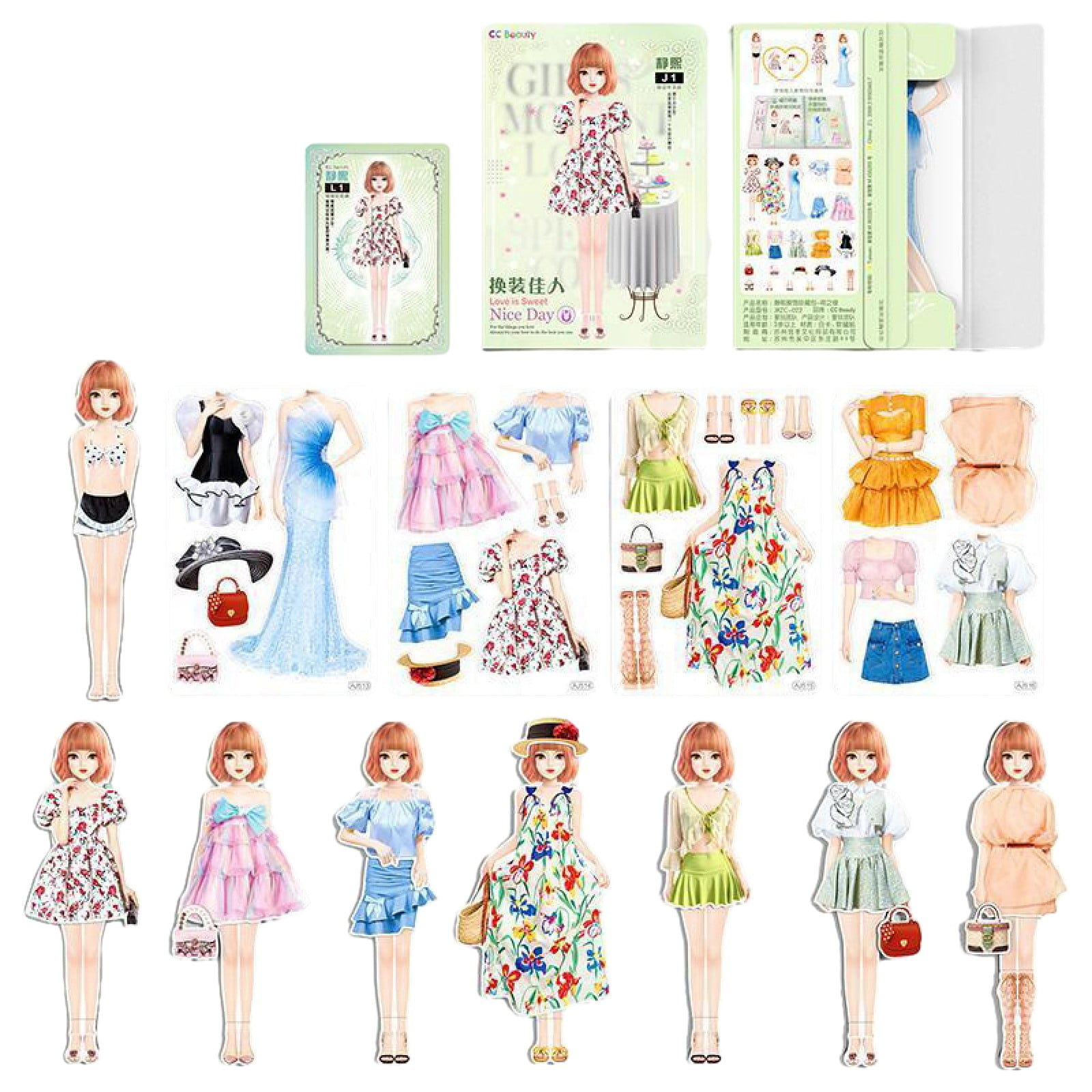 Magnetic Dress Up Baby, Magnetic Princess Dress Up Paper Doll Magnet ...