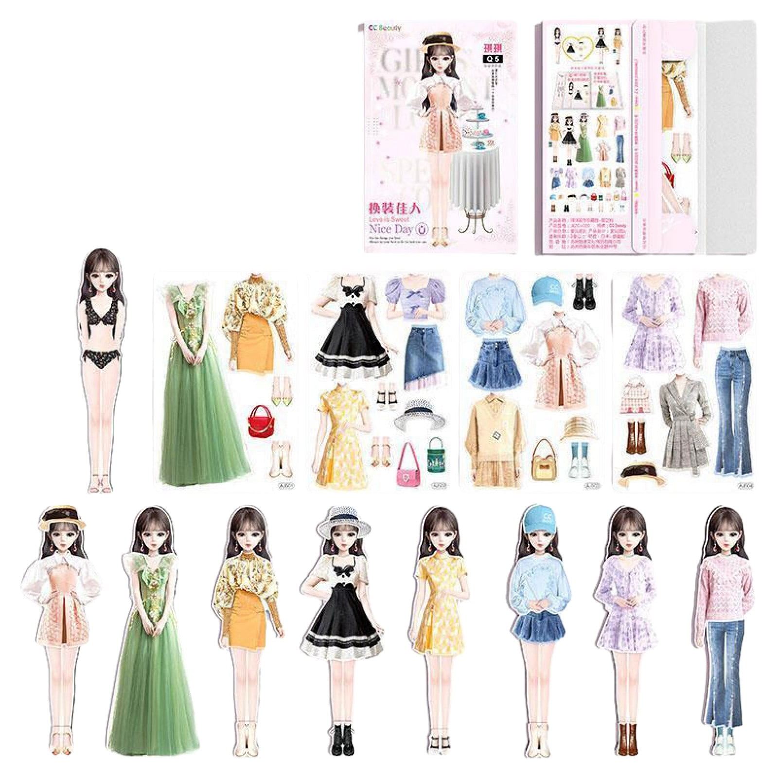 Magnetic Dress Up Baby, Magnetic Princess Dress Up Paper Doll Magnet ...