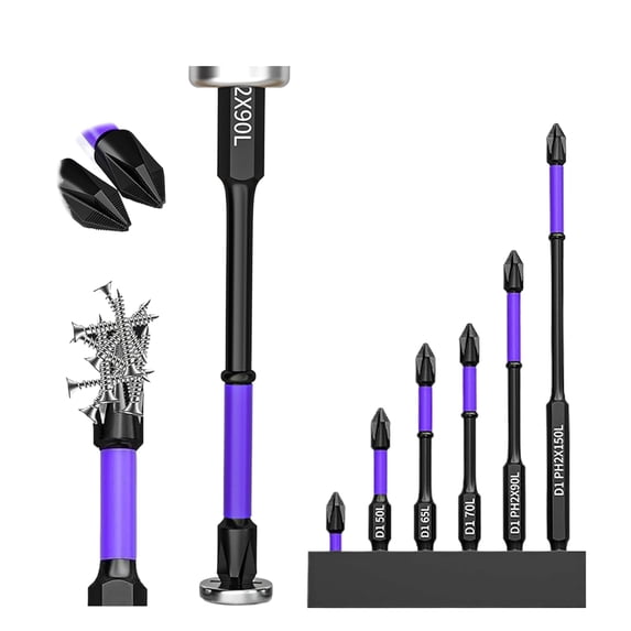 Magnetic Drill Bits: D1 Anti-Slip and Shock-Proof Drill Bit Set,Strong ...