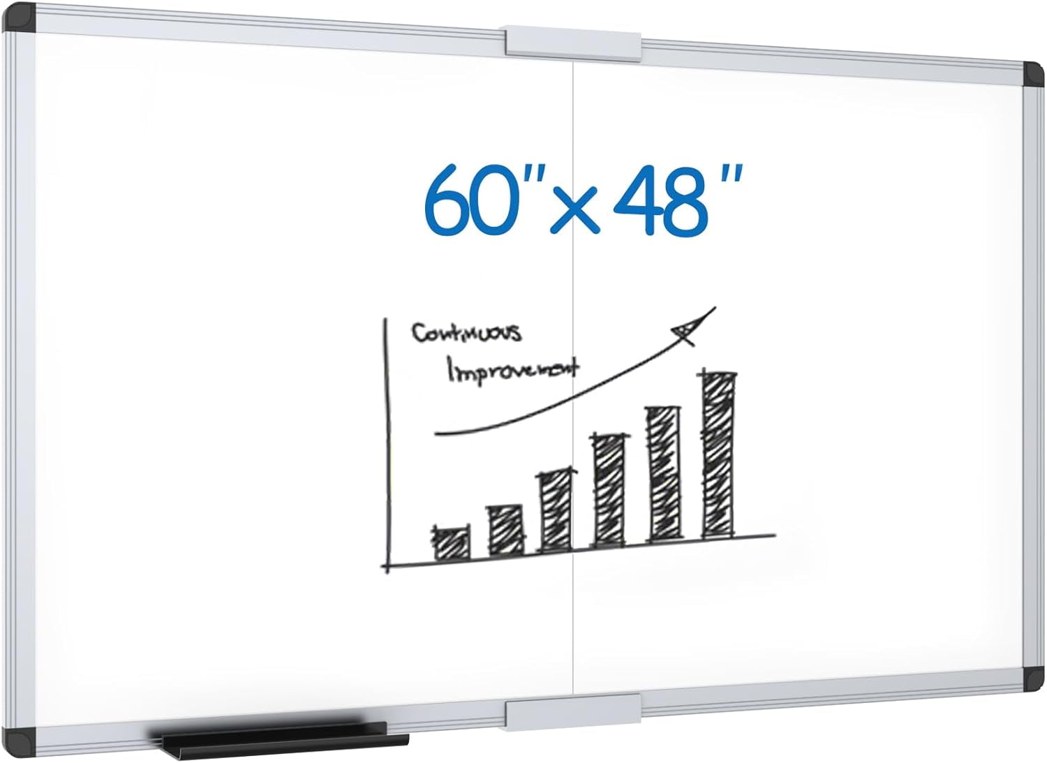 Magnetic Dry Erase Board, 60 X 48 Inches, Foldable Wall-Mounted ...