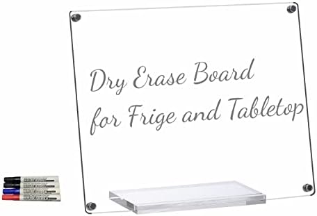 Magnetic Dry Erase Board for Fridge and Desk,Small Acrylic Desktop ...