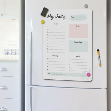 Fridge Magnet Magnetic Notepads Meal Board Dry Erase Refrigerator Menu ...