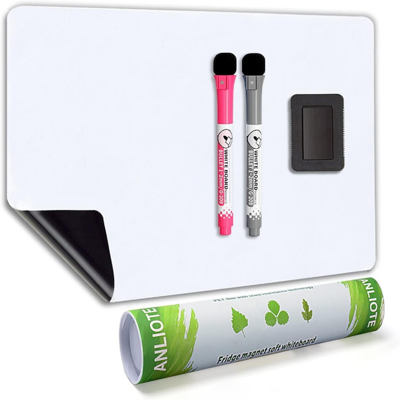 Magnetic Dry Erase Board Fridge White Board Sheet 20 x13 inch, Flexible ...
