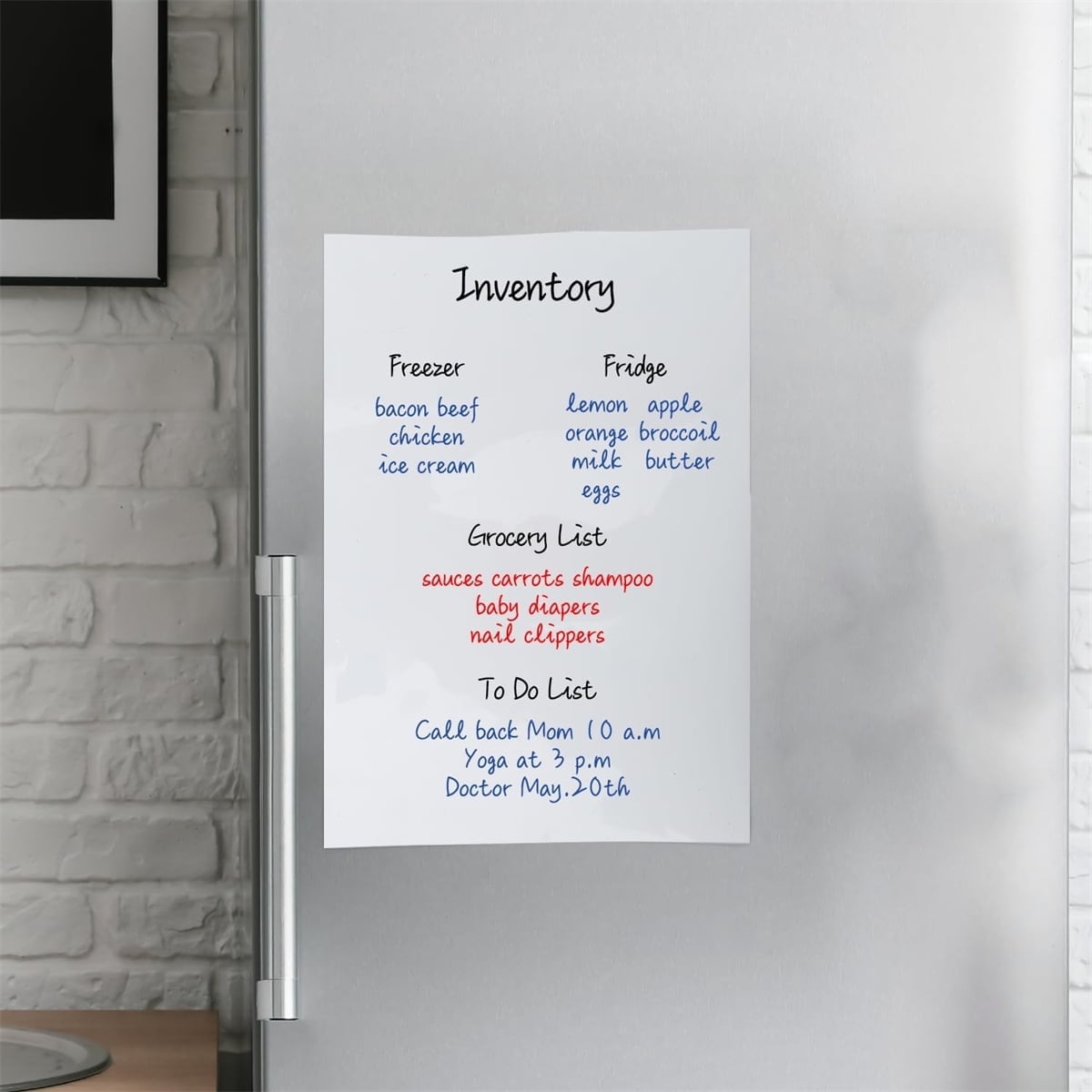 Magnetic Dry Erase Board Sheet 17" x 11" - Yayun Magnetic Whiteboard ...
