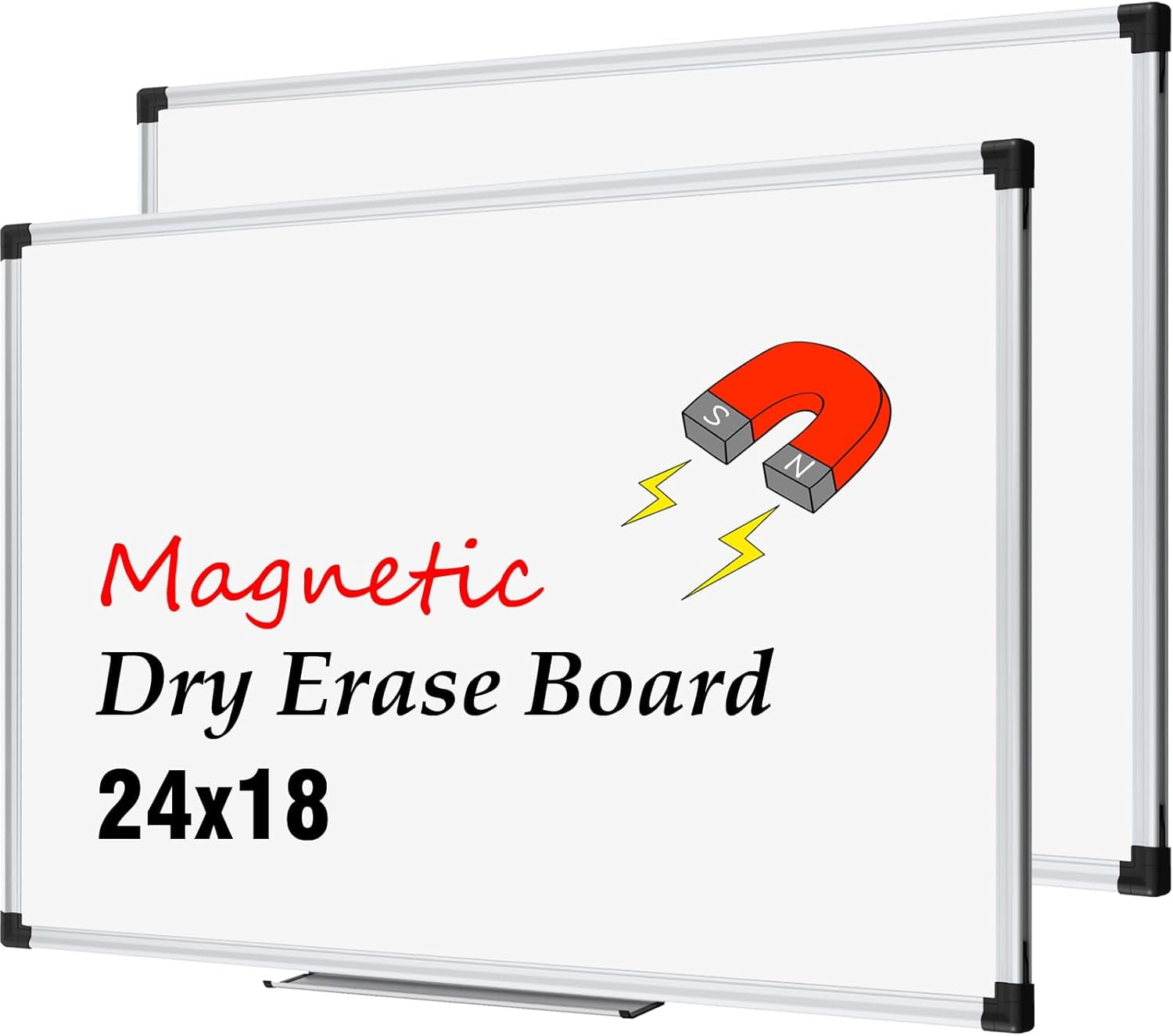 Magnetic Dry Erase Board/Whiteboard, 36 X 24 Inches, Double Sided White ...