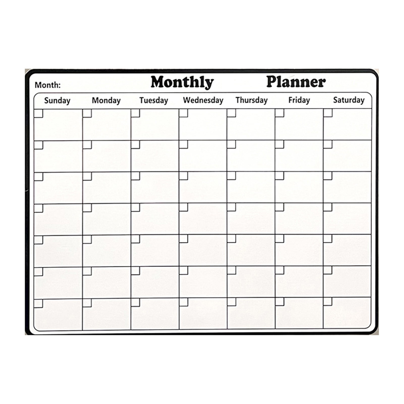 Magnetic Dry Erase Calendar Refrigerator Magnetic Dry-erase Calendar ...