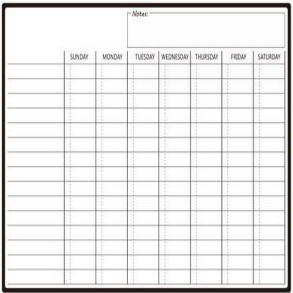 Magnetic Dry Erase Calendar White Board for Fridge - Monthly & Weekly ...
