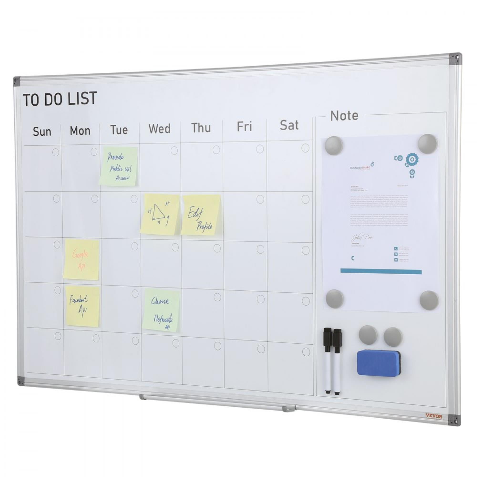 Magnetic Dry Erase Calendar Whiteboard Monthly Planner 36x24 Inches ...