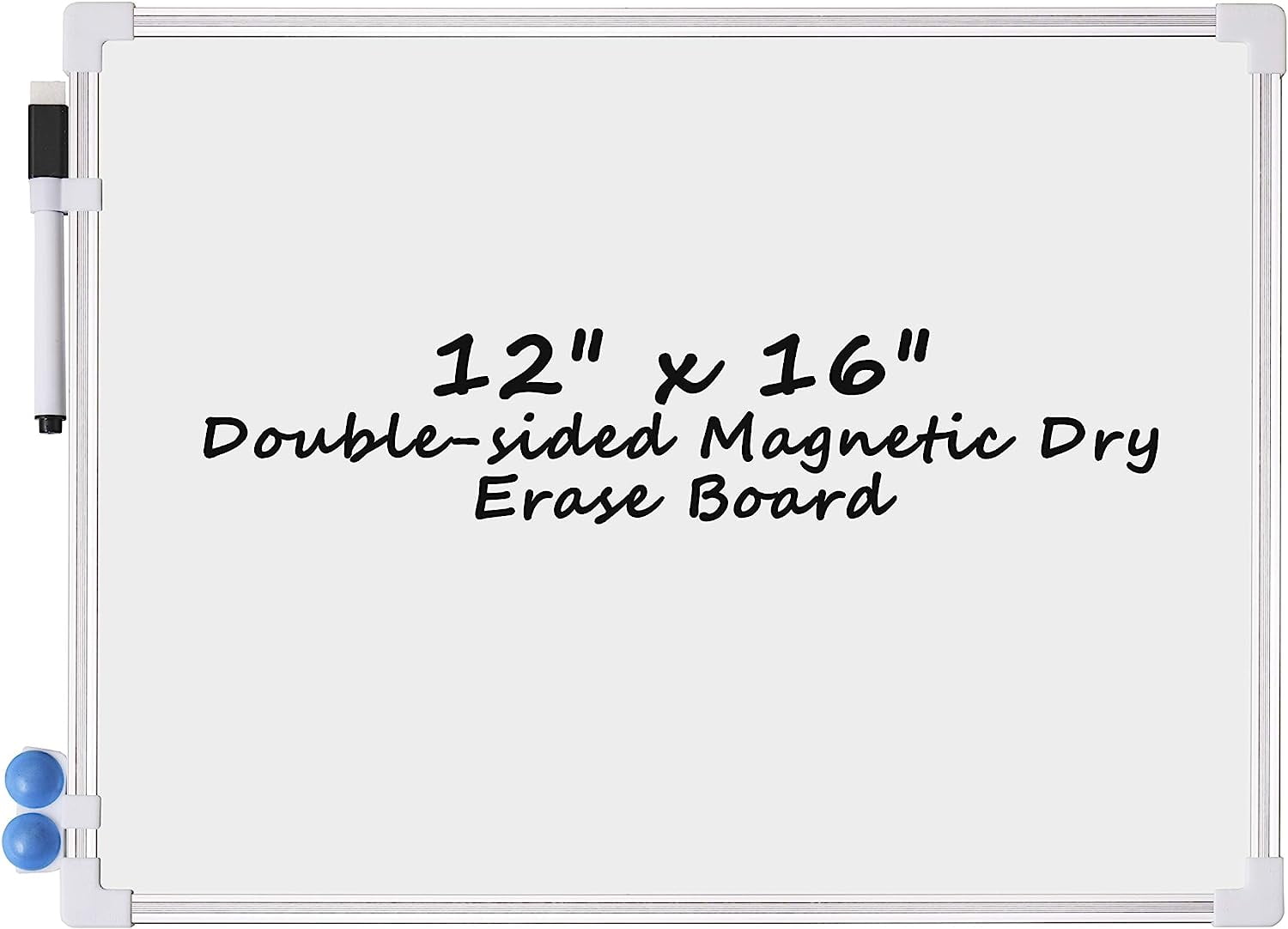 Magnetic Dry Erase Classroom Double Sided Personal Whiteboard for ...