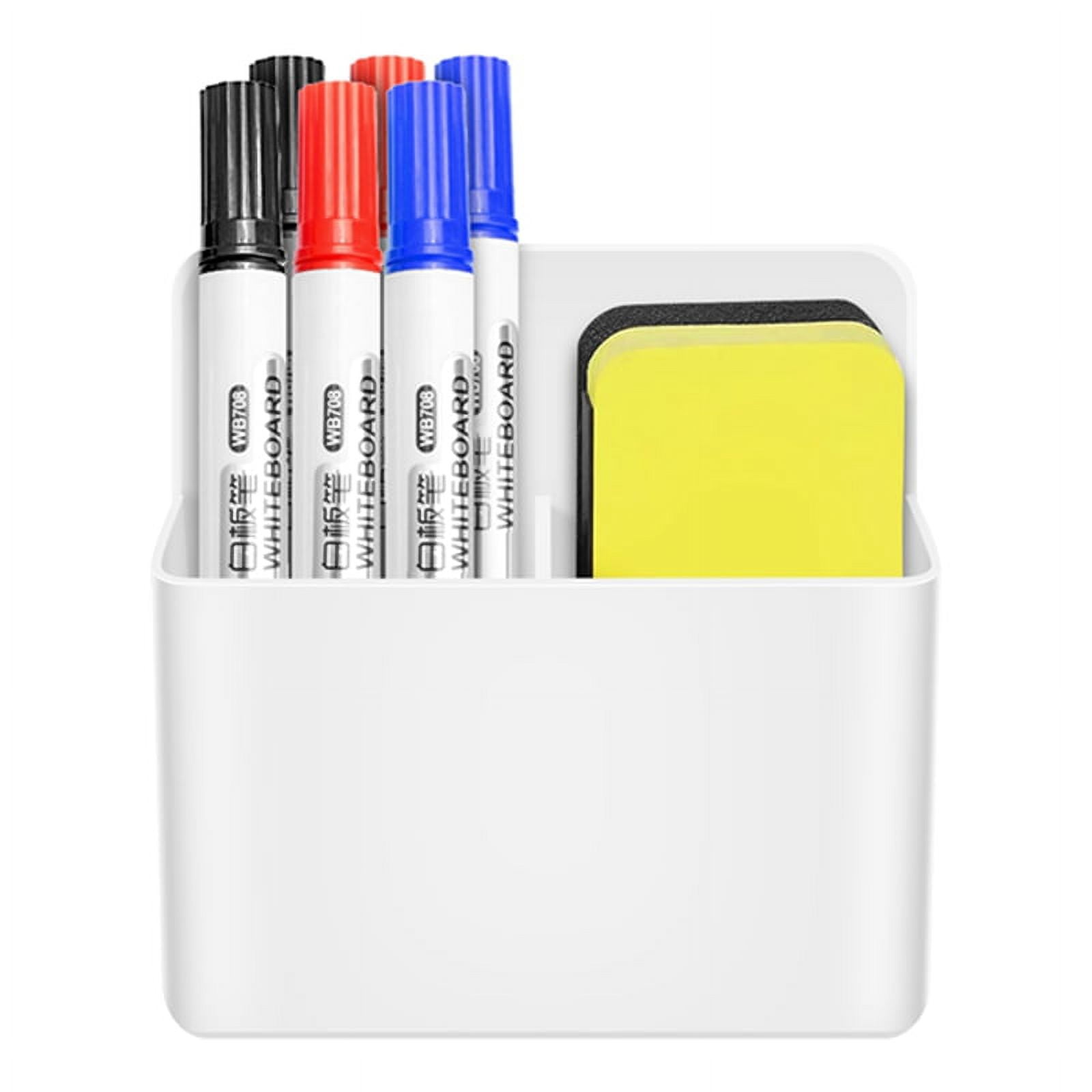 Magnetic Dry Erase Marker Holder, Pen and Eraser Holder - Walmart.com