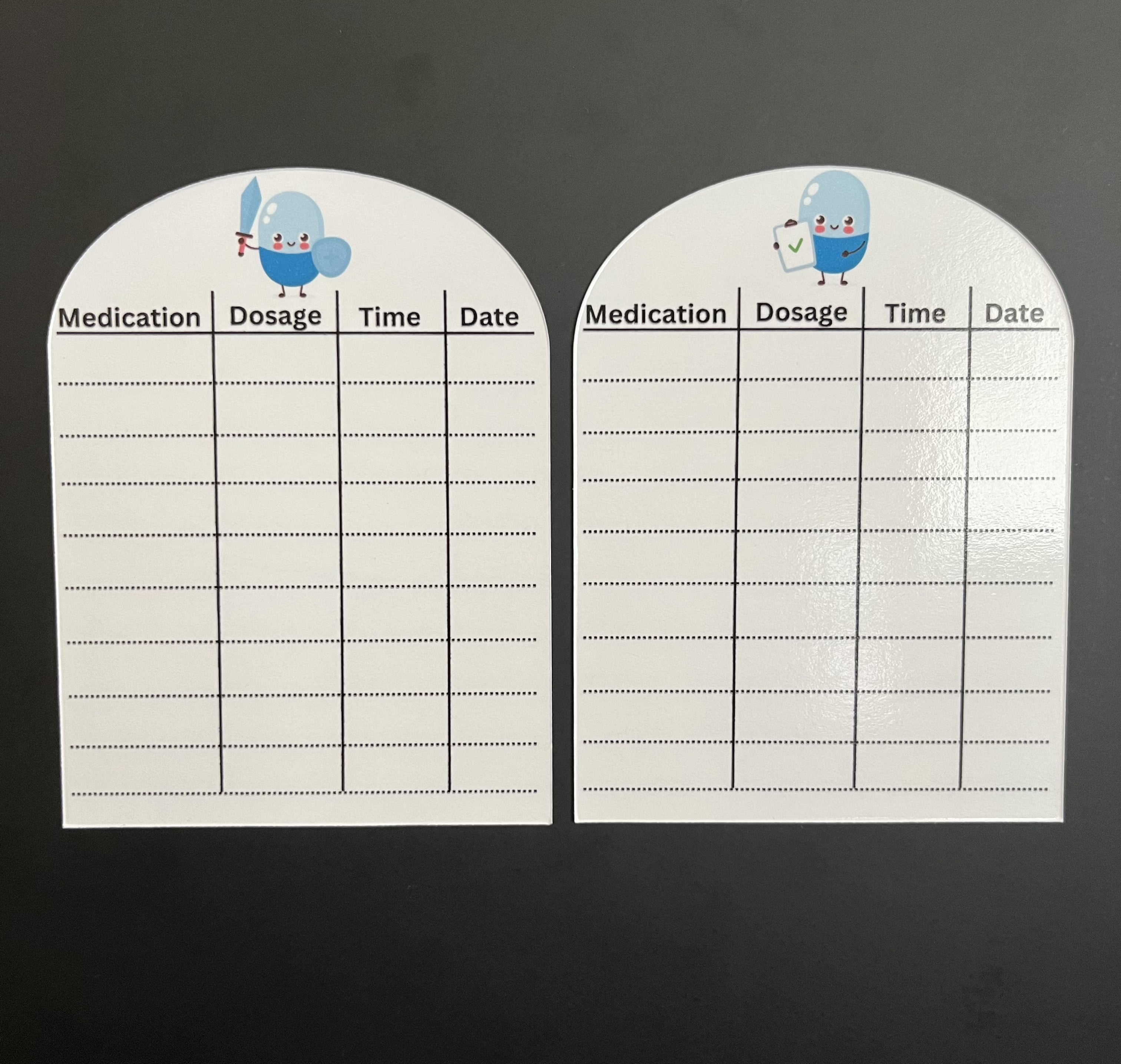 Magnetic Dry Erase Medication Tracker Set of 2 - Walmart.com
