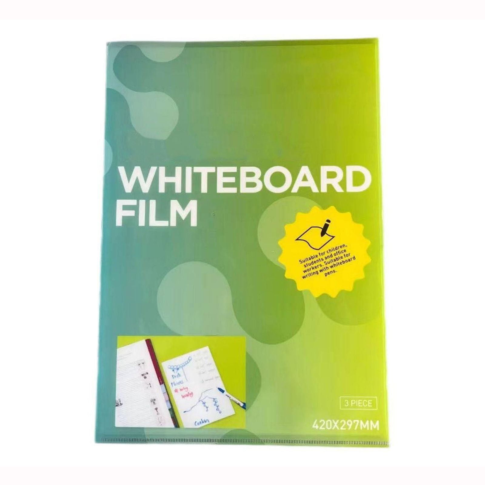 Magnetic Dry Erase Sticker, Self-Adhesive Whiteboard Decal, 12x8 Inches ...