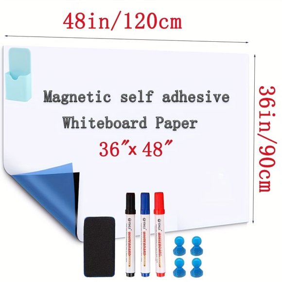 Self-Adhesive Dry Erase Boards for Easy Marking and Planning