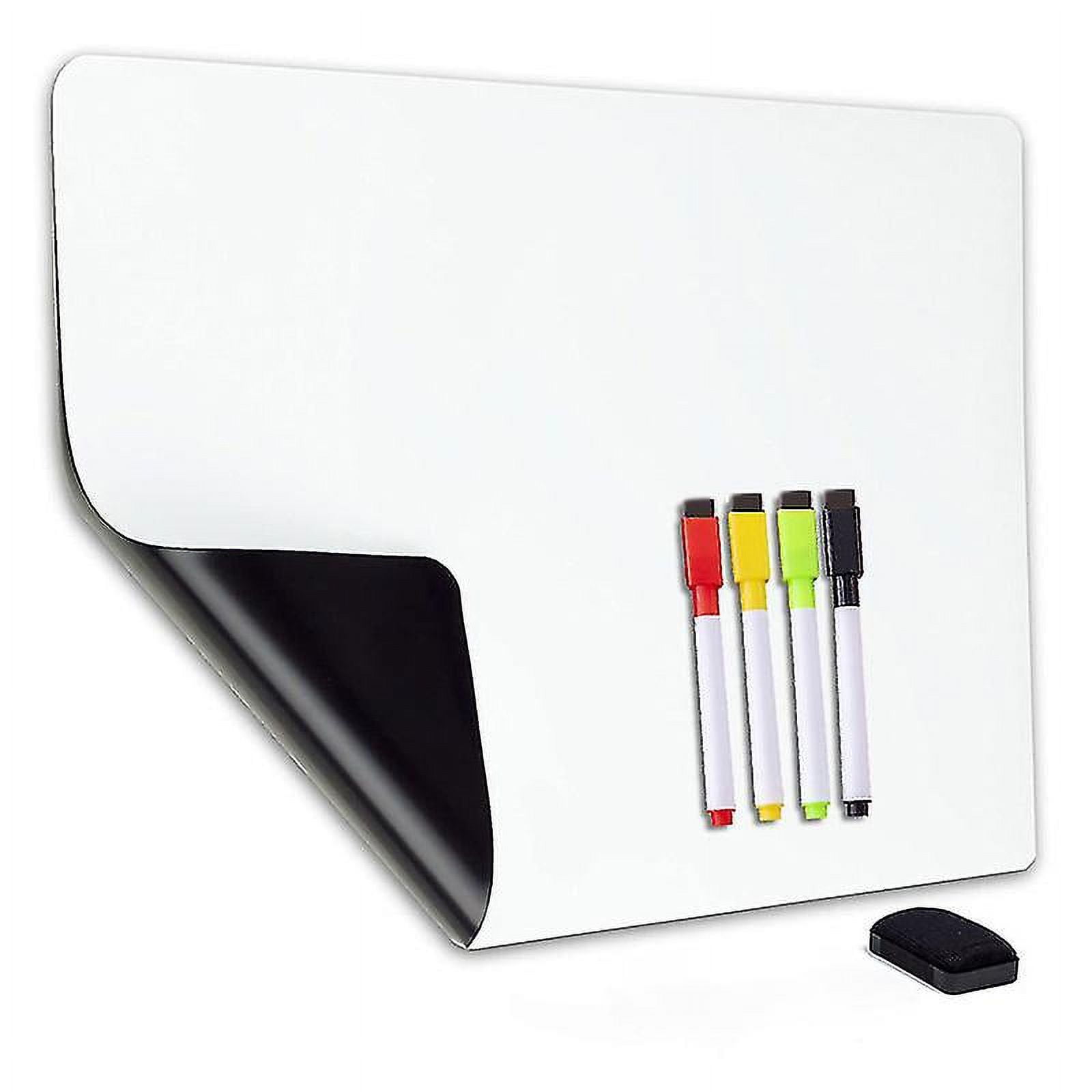 Magnetic Dry Erase Whiteboard Sheet With 4 Markers-1449-dwdz - Walmart.com