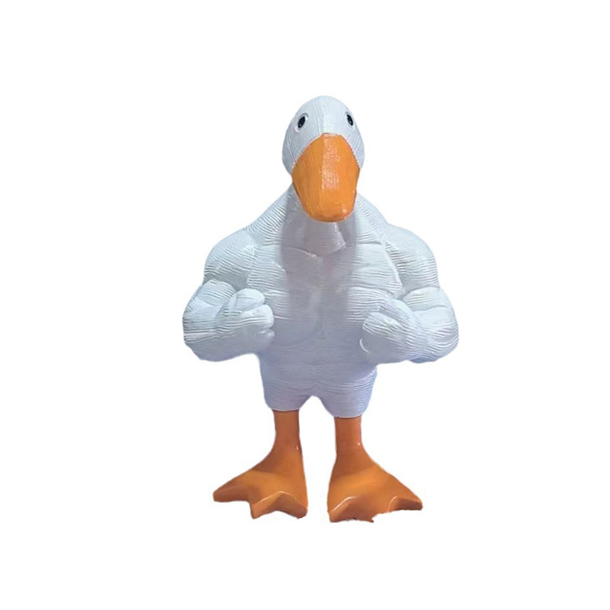 Magnetic Duck Figurine Funny Standing Muscle Duck Statue Tabletop ...