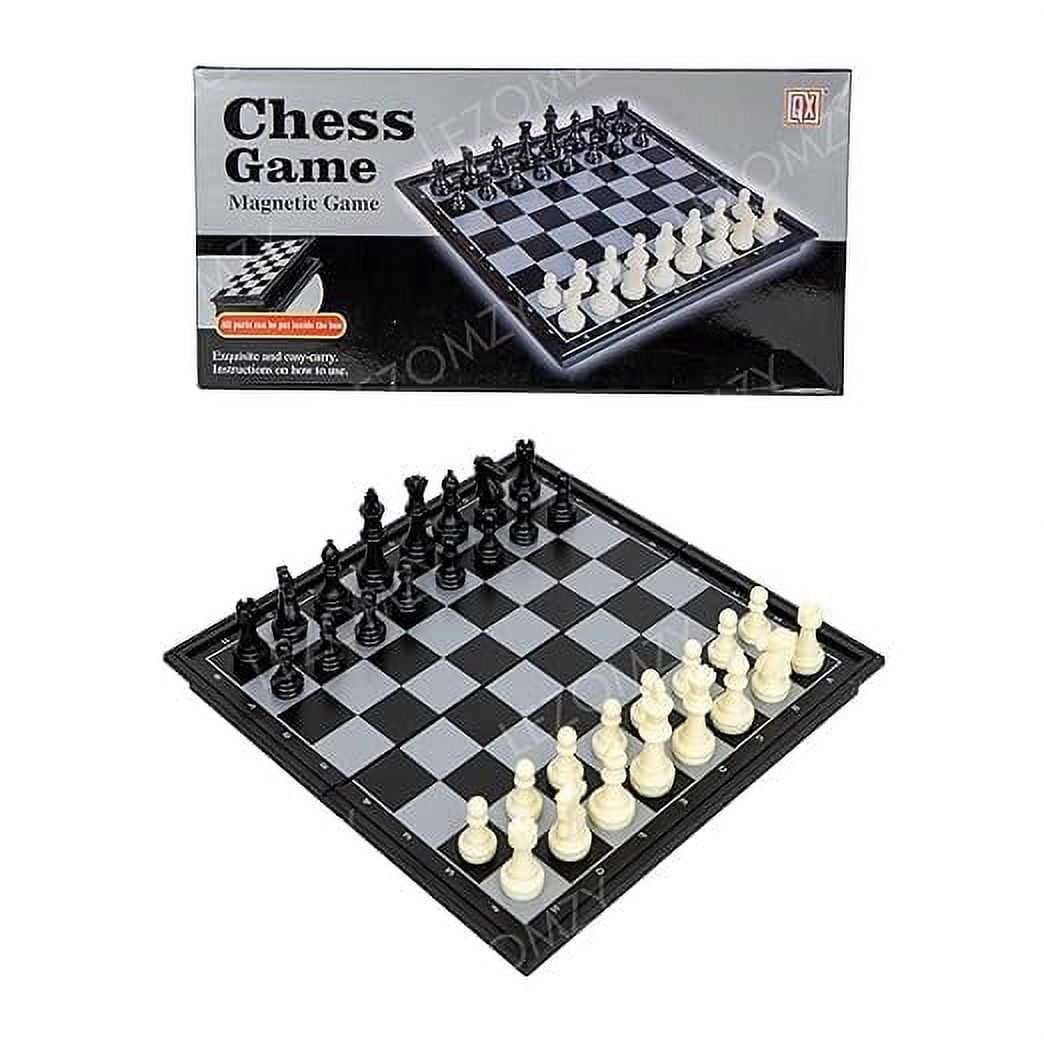 Magnetic Educational Chess Board Set With Folding Chess Board Travel ...