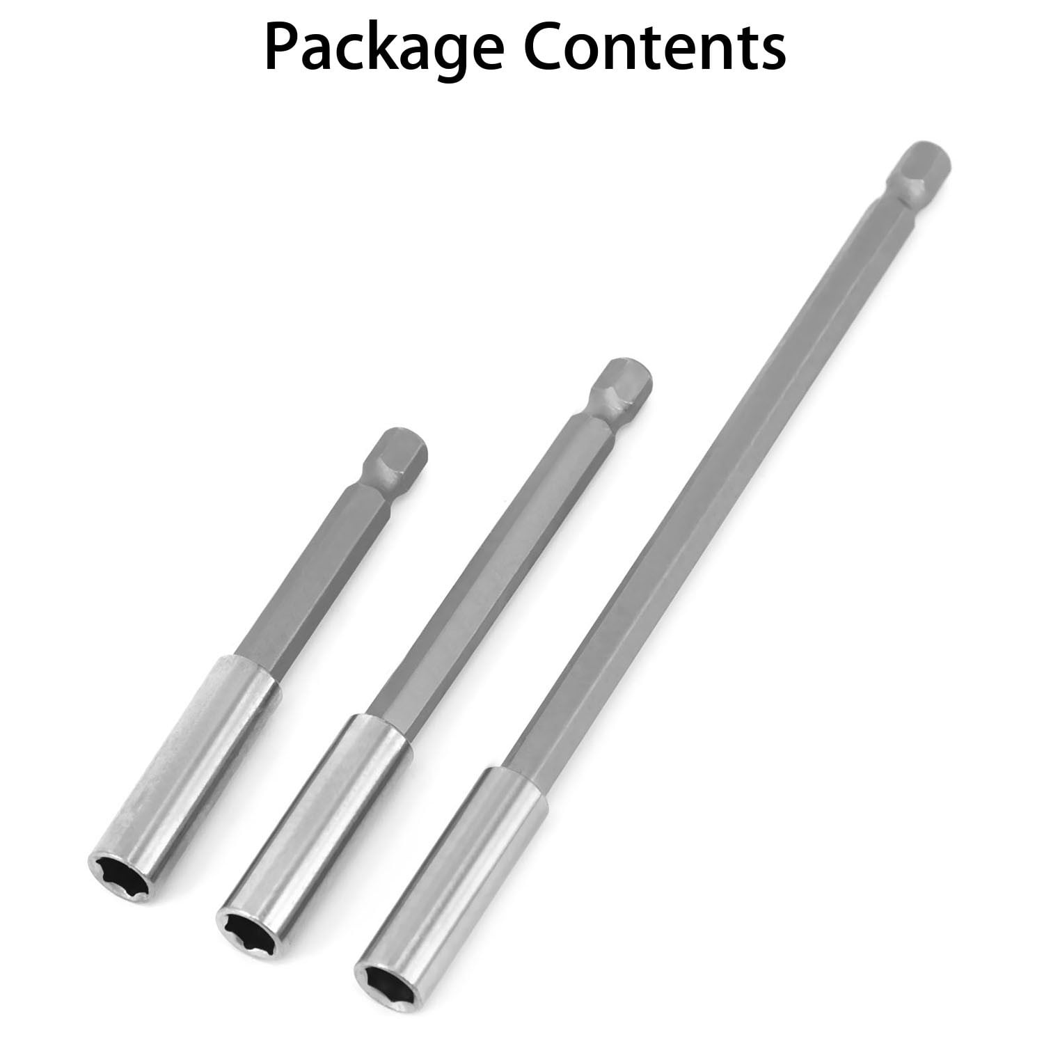 Magnetic Extension Bit Holder 75/100/150mm 1/4" Hex Screwdriver Drill ...