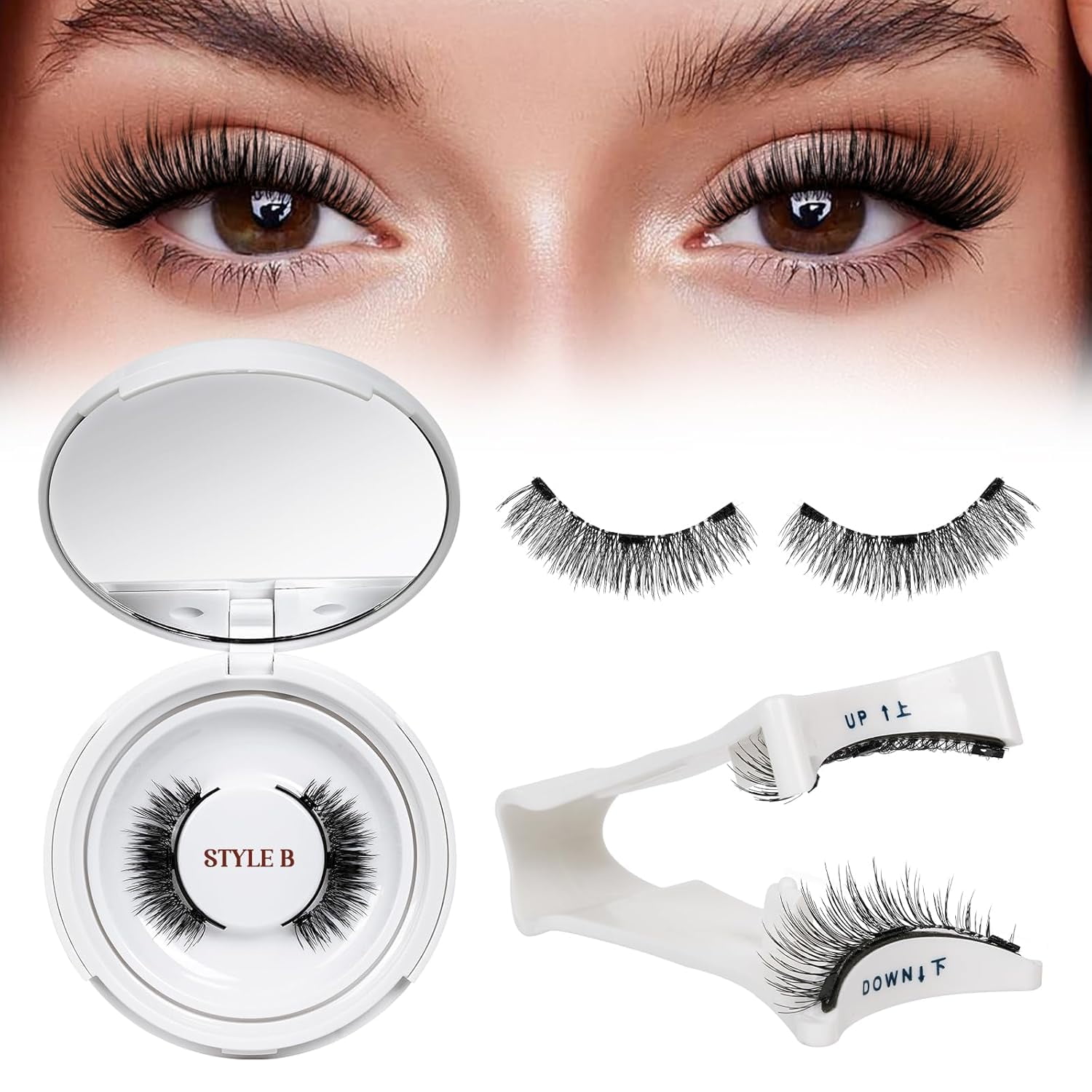 Magnetic Eyelashes 2 Pair Reusable Magnetic Eyelashes with Applicator ...