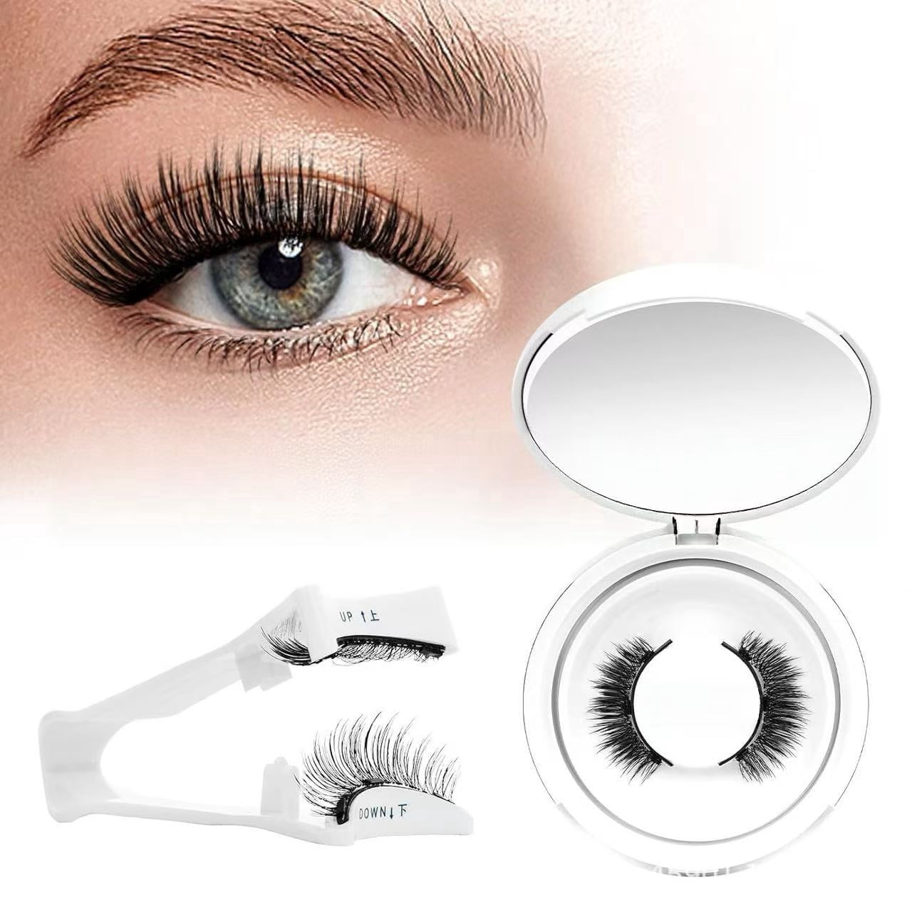 Magnetic Eyelashes with Applicator, 2 Pairs Reusable Magnetic Lashes No ...