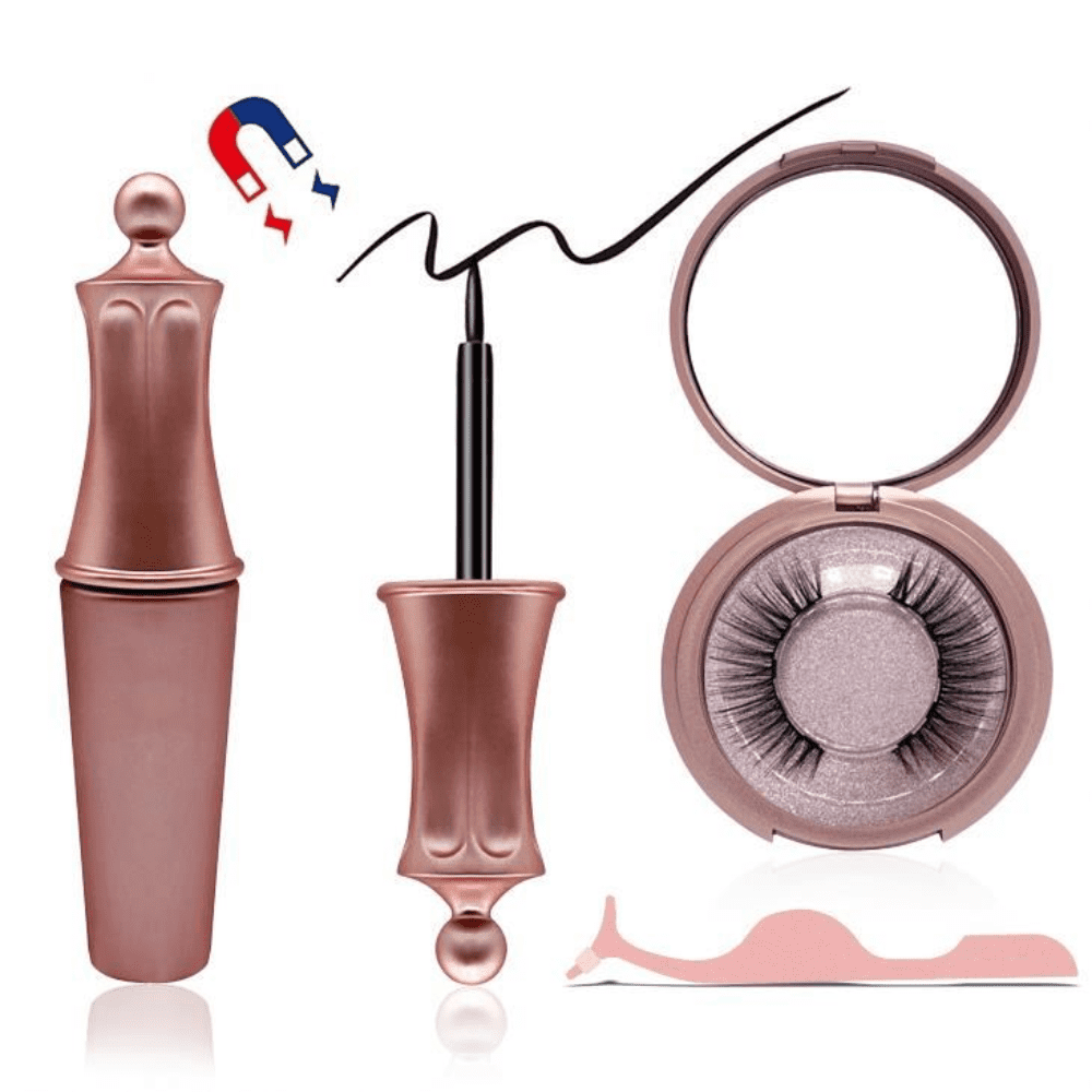 KS01 Waterproof Magnetic Eyeliner & Reusable False Eyelashes Kit ...