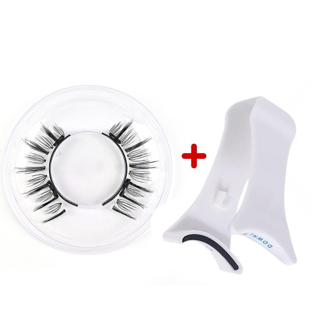 Magnetic False Eyelash With Clip Reusable Natural Eyelashes No Glue ...