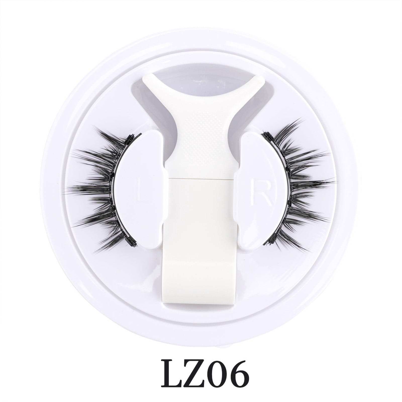 False Eyelashes with Applicator - No Glue, Reusable, Natural Wispy Look ...