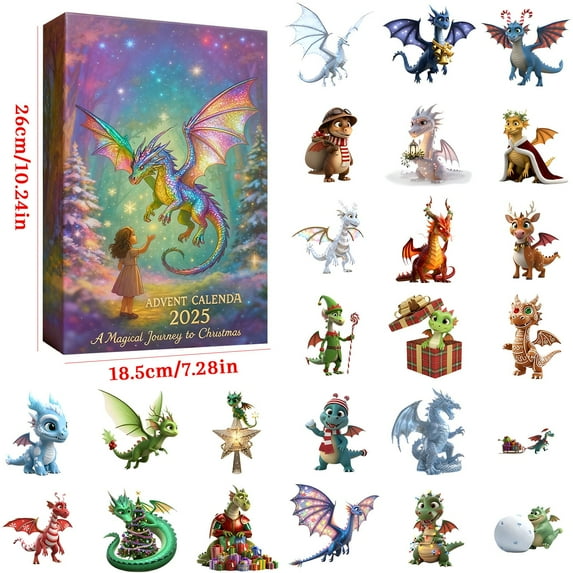 Magnetic Festive Advent Calendar 2025 | 24 Days Holiday Countdown with ...